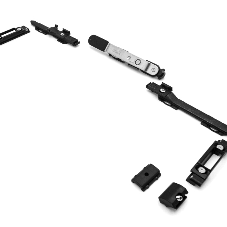 Комплект штульпового механизма с ответными планками/запирание верх-низ ...